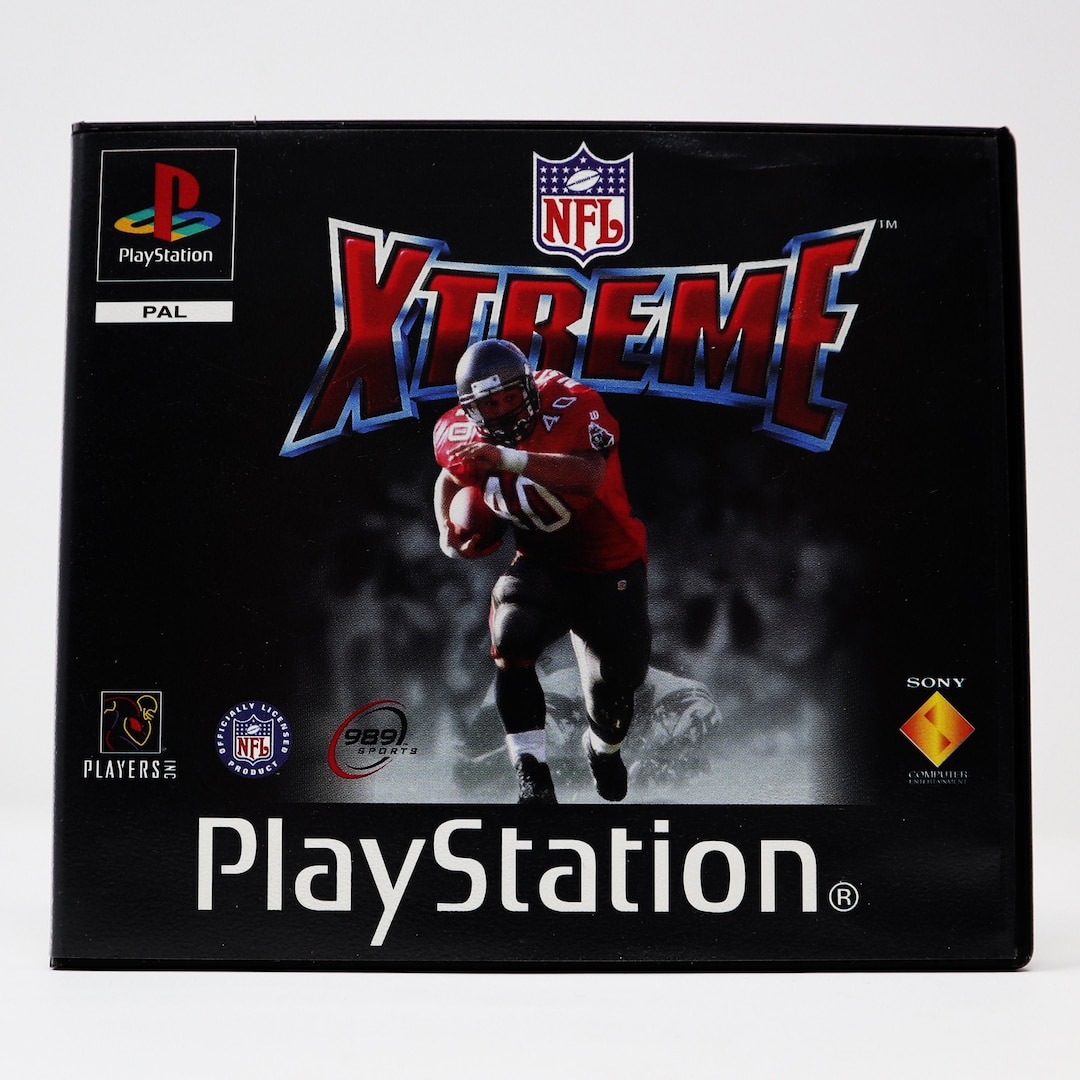 Vintage 1998 90s Playstation 1 PS1 NFL Xtreme Video Game Pal 1-2 ...
