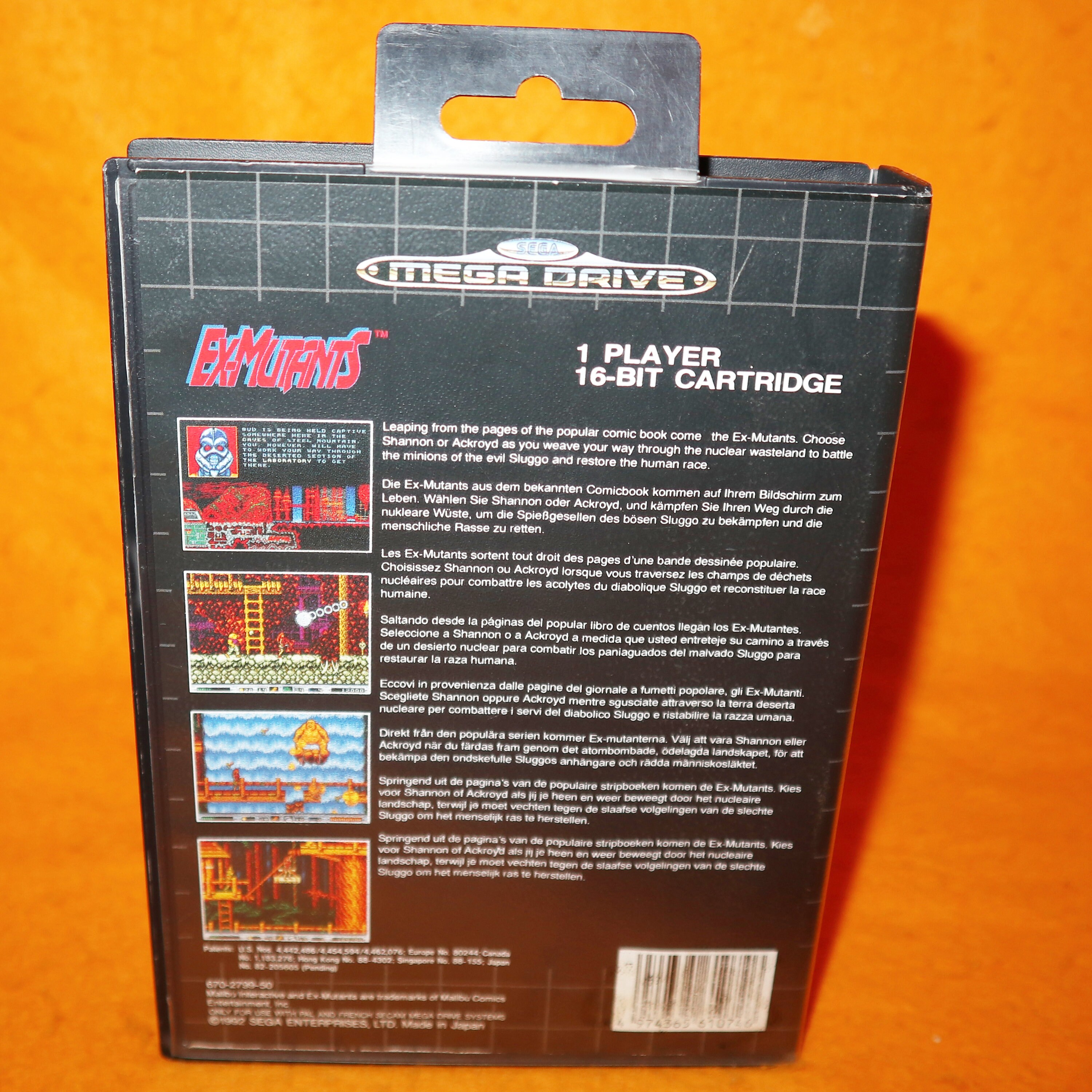 Vintage 1992 90s Sega Mega Drive Megadrive Ex-mutants 16-bit - Etsy UK