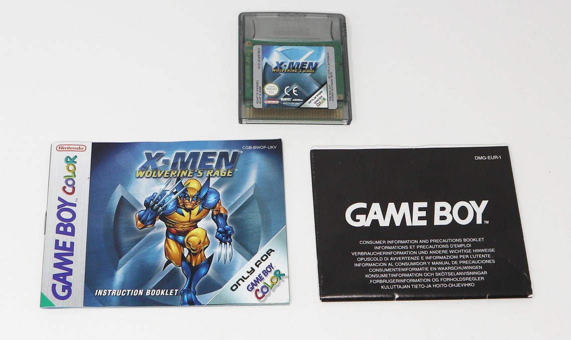 Vintage 2001 Nintendo Game Boy Color Colour Marvel X-men - Etsy