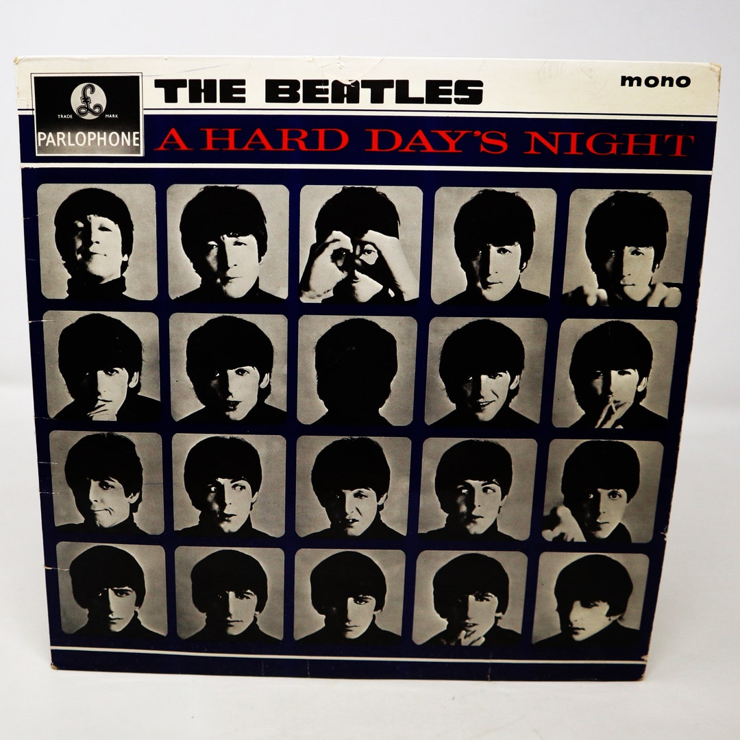 Vintage 1964 60s EMI Parlophone Records the Beatles - A Hard Day's ...
