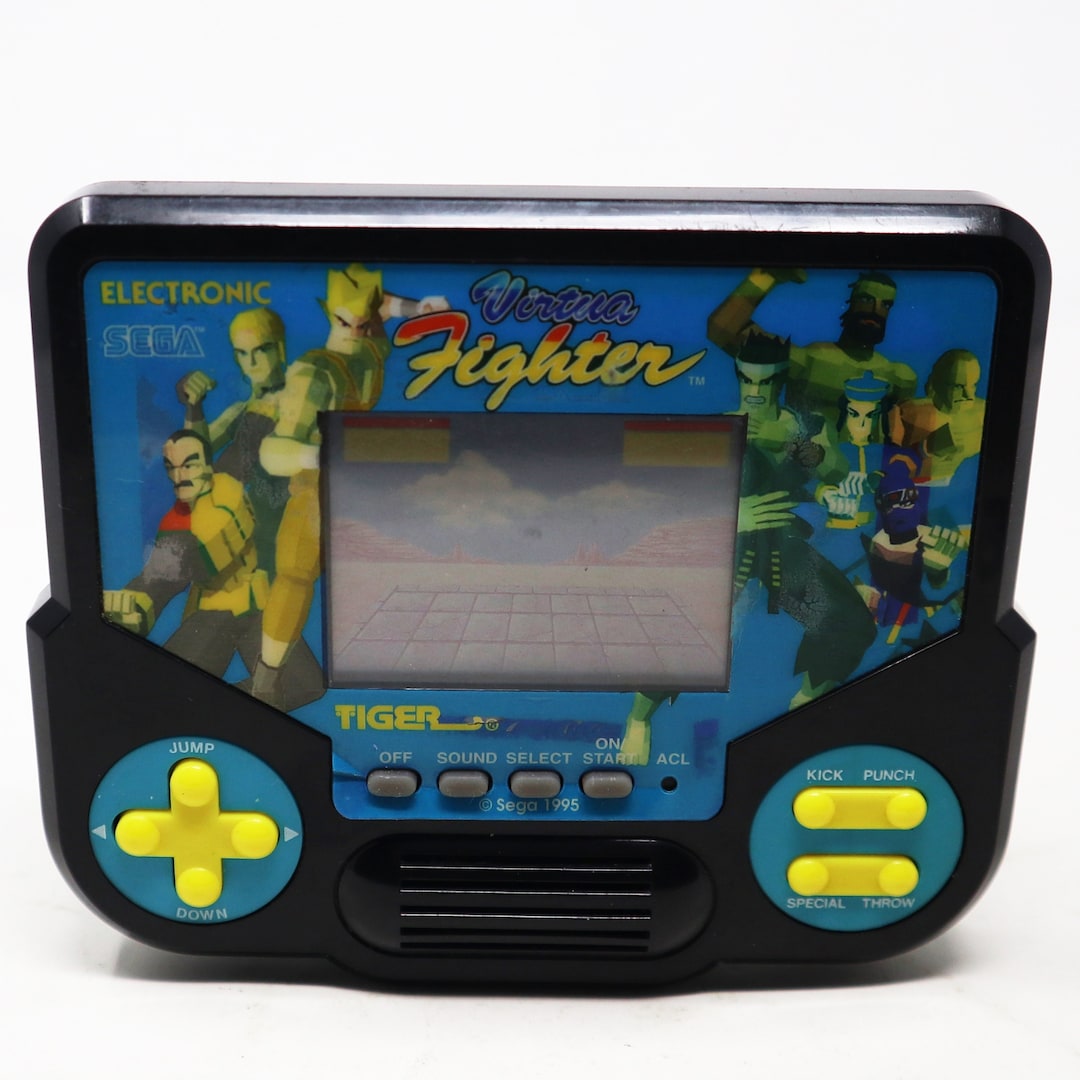 Vintage 1988 80s Sega Tiger Electronic Virtua Fighter Handheld LCD ...
