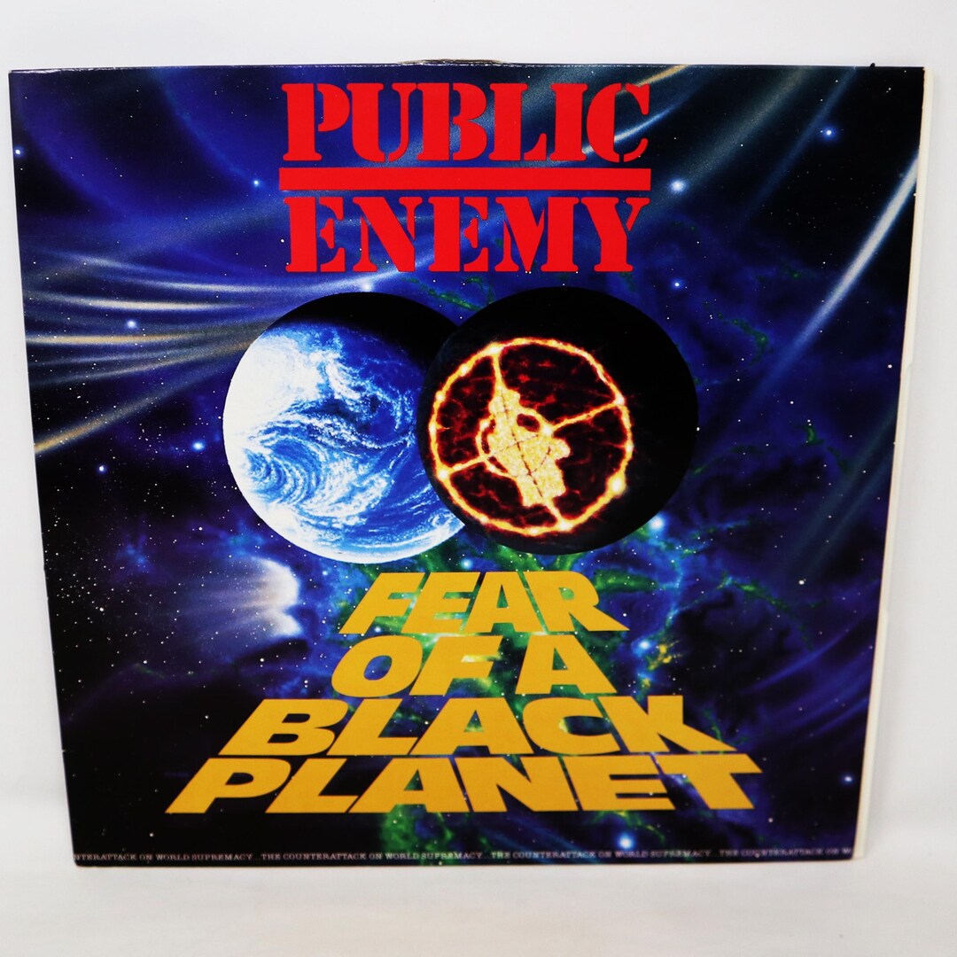 Vintage 1990 90s Def Jam CBS Records Public Enemy - Fear of A Black ...