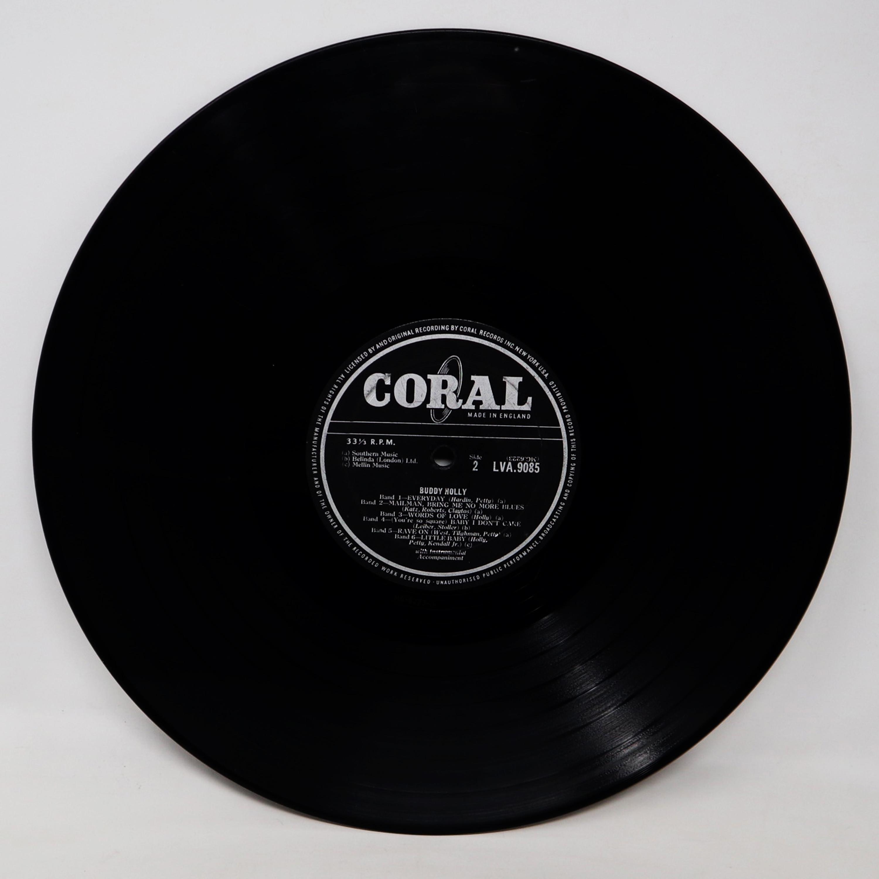 Vintage 1958 50s Coral Records Buddy Holly - Buddy Holly 12" LP Album ...