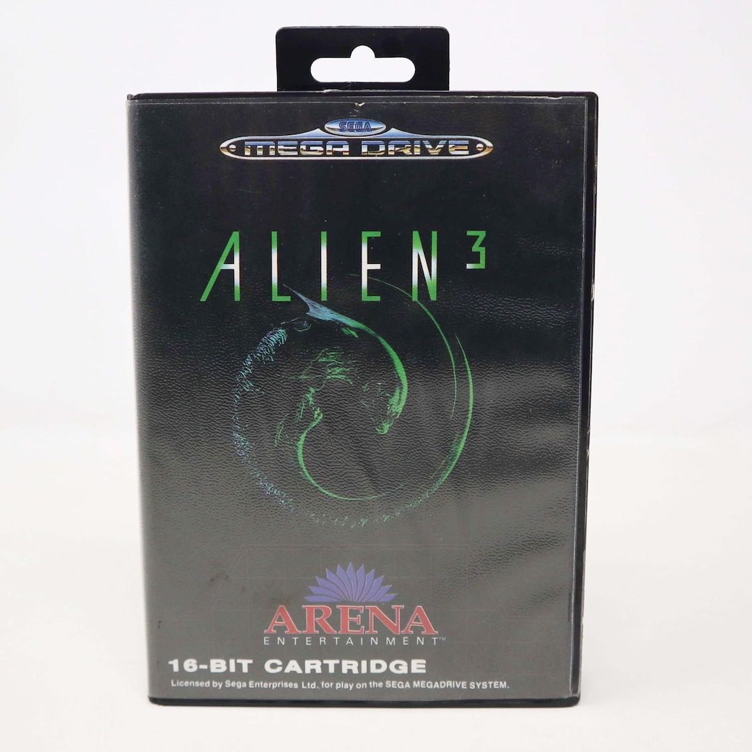 Vintage 1992 90s Sega Mega Drive Megadrive Alien 3 16-bit Cartridge ...