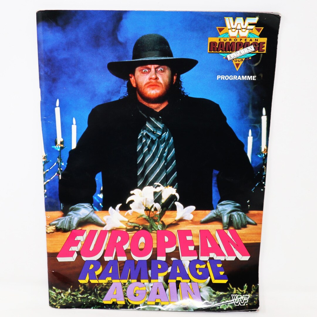 Vintage 1992 90s WWF World Wrestling Federation European Rampage Again ...
