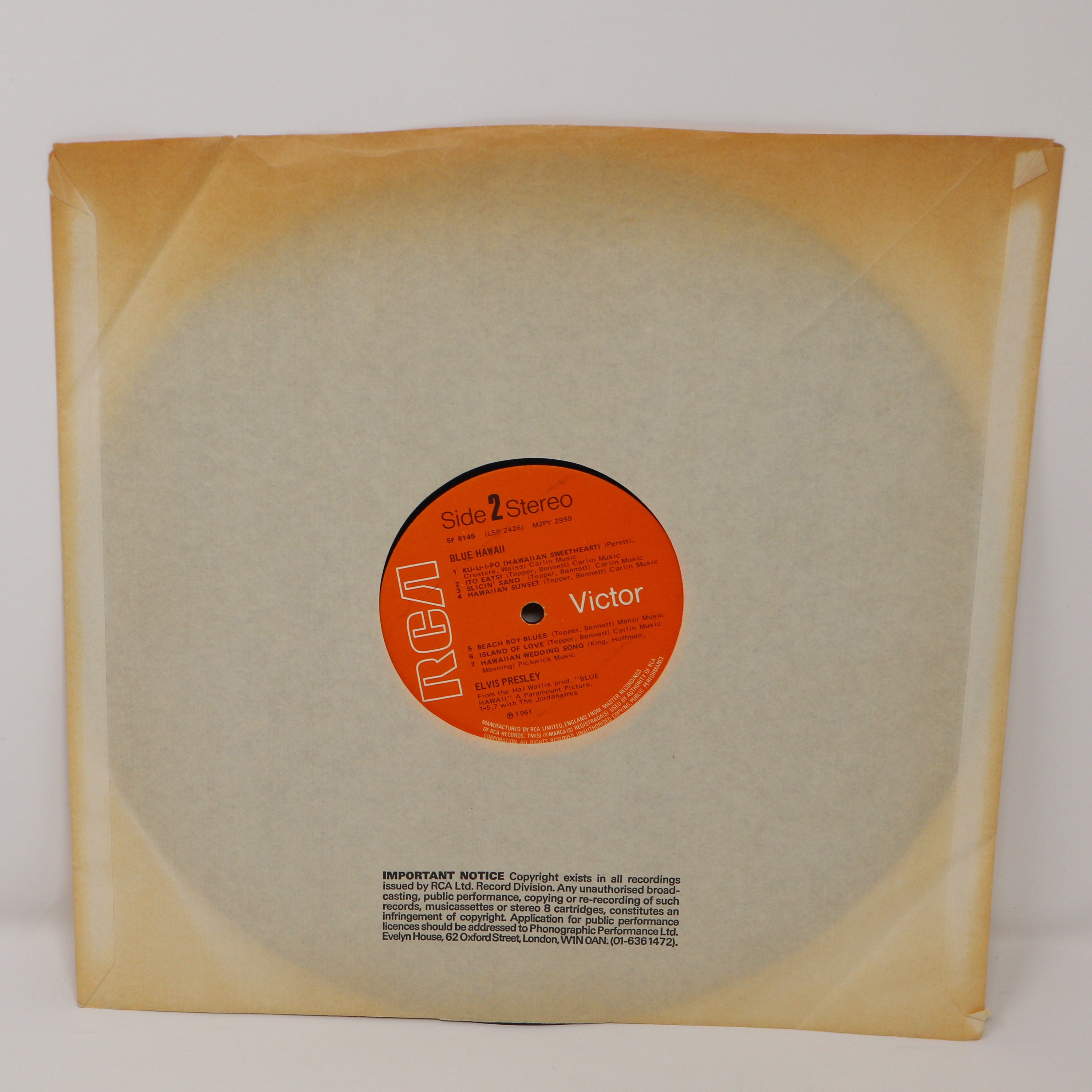 Vintage 1970 70s RCA Victor Elvis Presley - Blue Hawaii Soundtrack 12 ...
