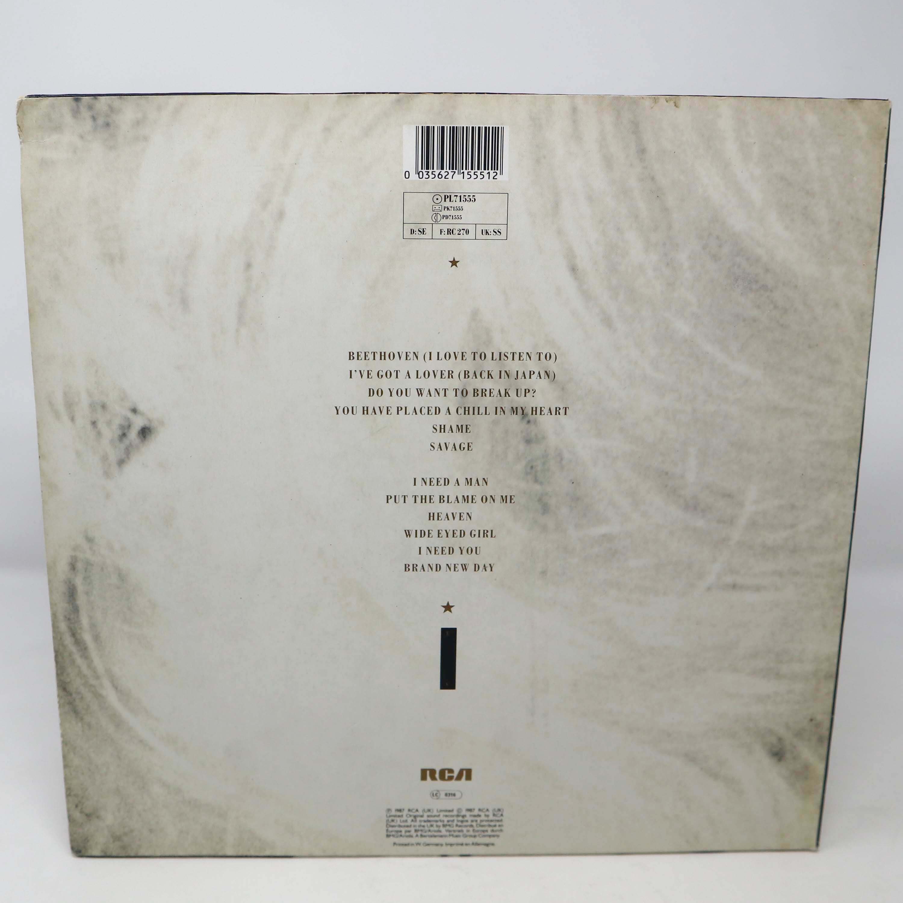 Vintage 1987 80s RCA Records Eurythmics - Savage UK & Europe 12" LP ...