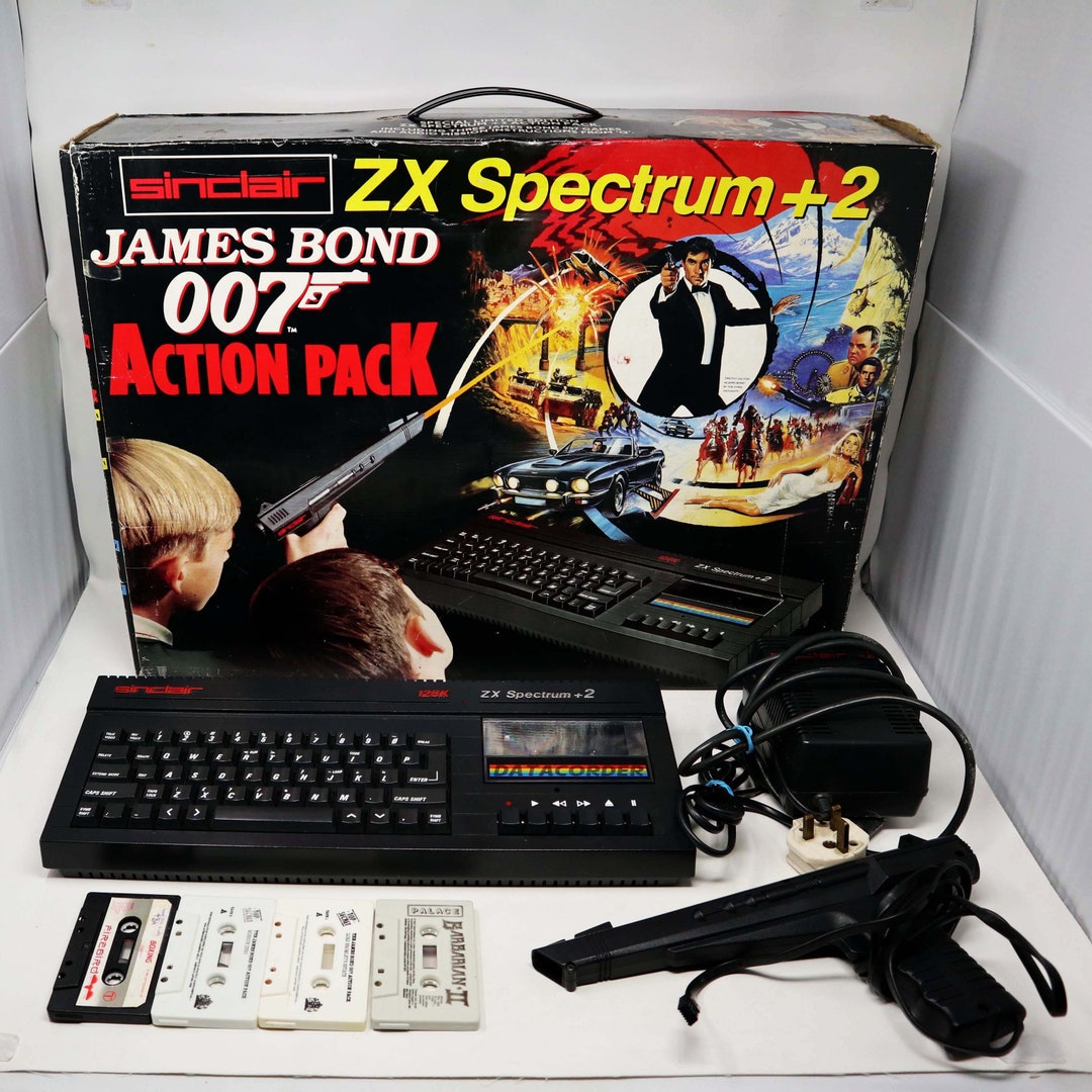 Vintage 1990 90s Sinclair ZX Spectrum Personal Computer 2 128K James ...