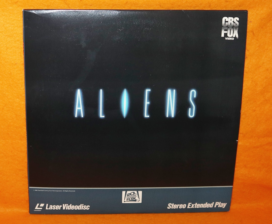 Vintage 1987 80s Cbs/fox Video Aliens Stereo Extended Play Double Videodisc Laserdisc (laser ...