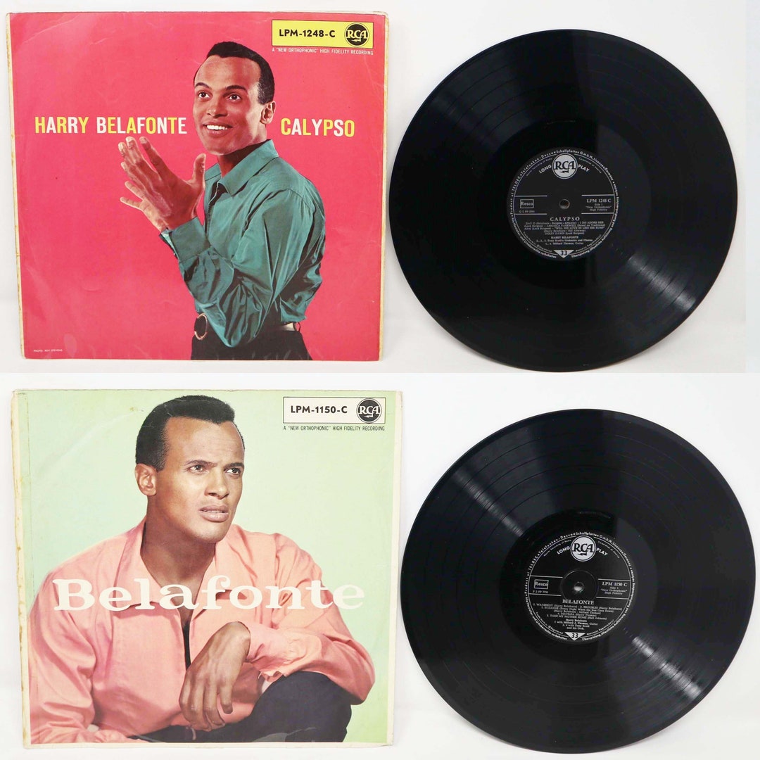 Vintage 1956 50s RCA Records Harry Belafonte - Belafonte + Calypso 12 ...