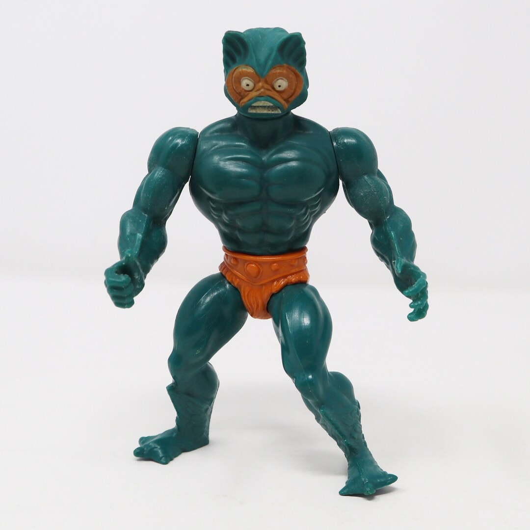Vintage 1981 80s Mattel MOTU He-man Masters of the Universe Mer-man ...