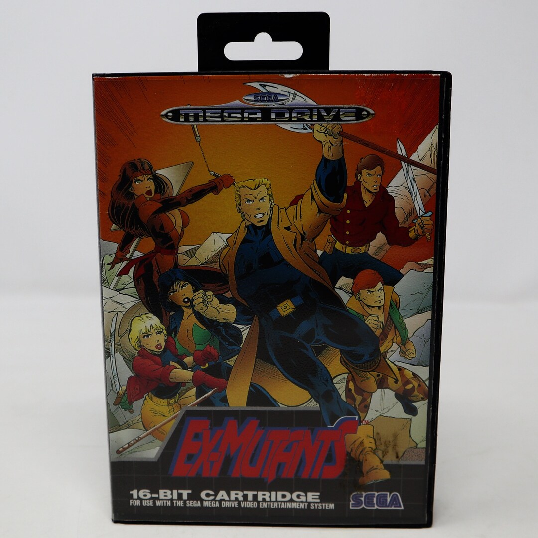Vintage 1992 90s Sega Mega Drive Megadrive Ex-mutants 16-bit Cartridge ...