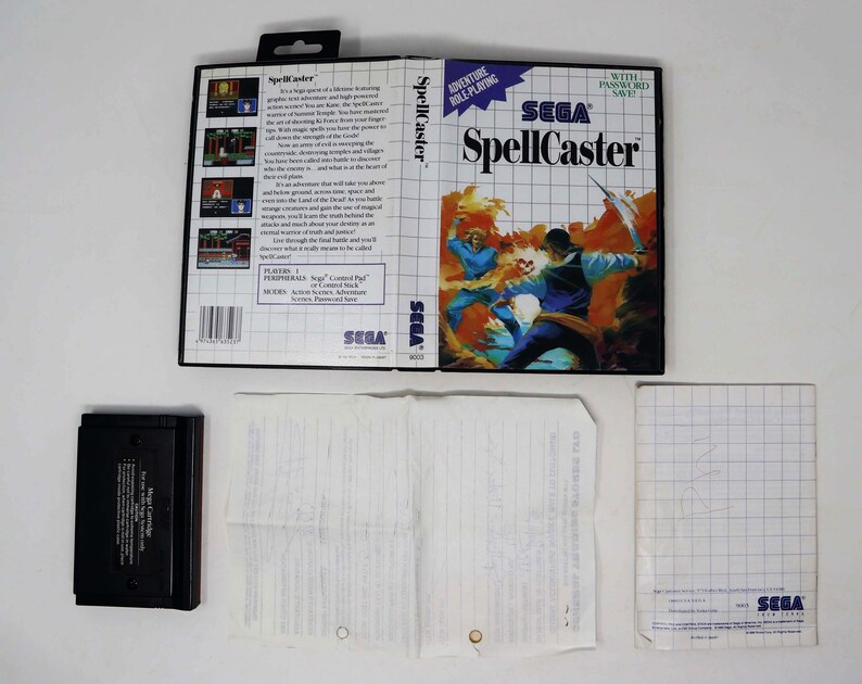 Vintage 1989 80s Sega Master System Spellcaster Spell Caster - Etsy