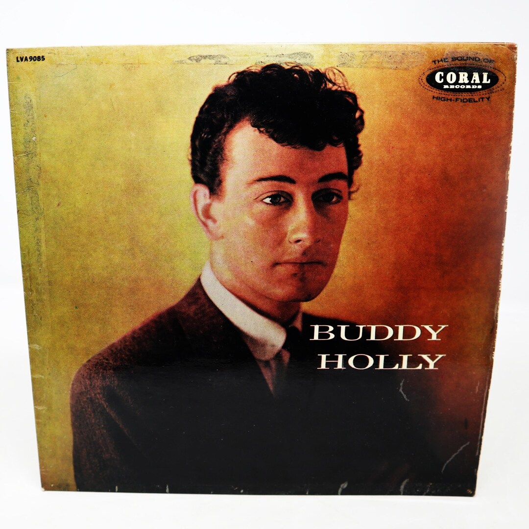 Vintage 1958 50s Coral Records Buddy Holly - Buddy Holly 12" LP Album ...