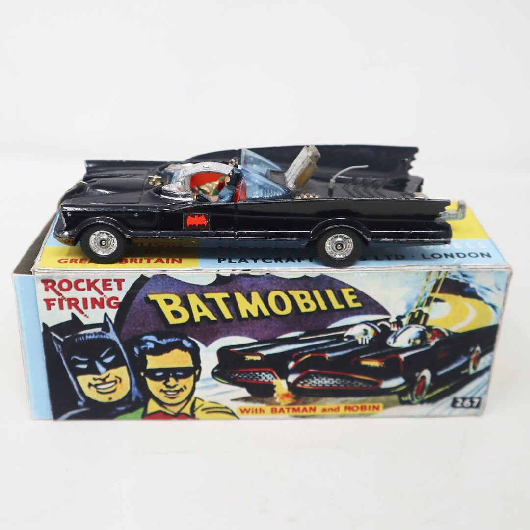 Vintage Corgi Toys 267 Batmobile Die-cast Car Vehicle Batman & Robin ...