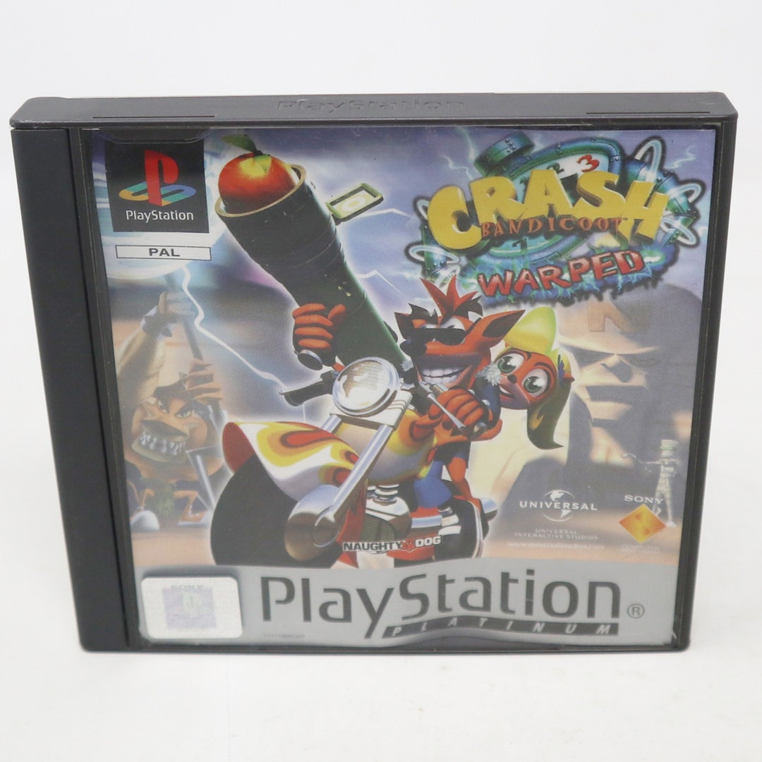 Vintage 1998 90s Playstation 1 PS1 Platinum Crash Bandicoot 3 Warped ...