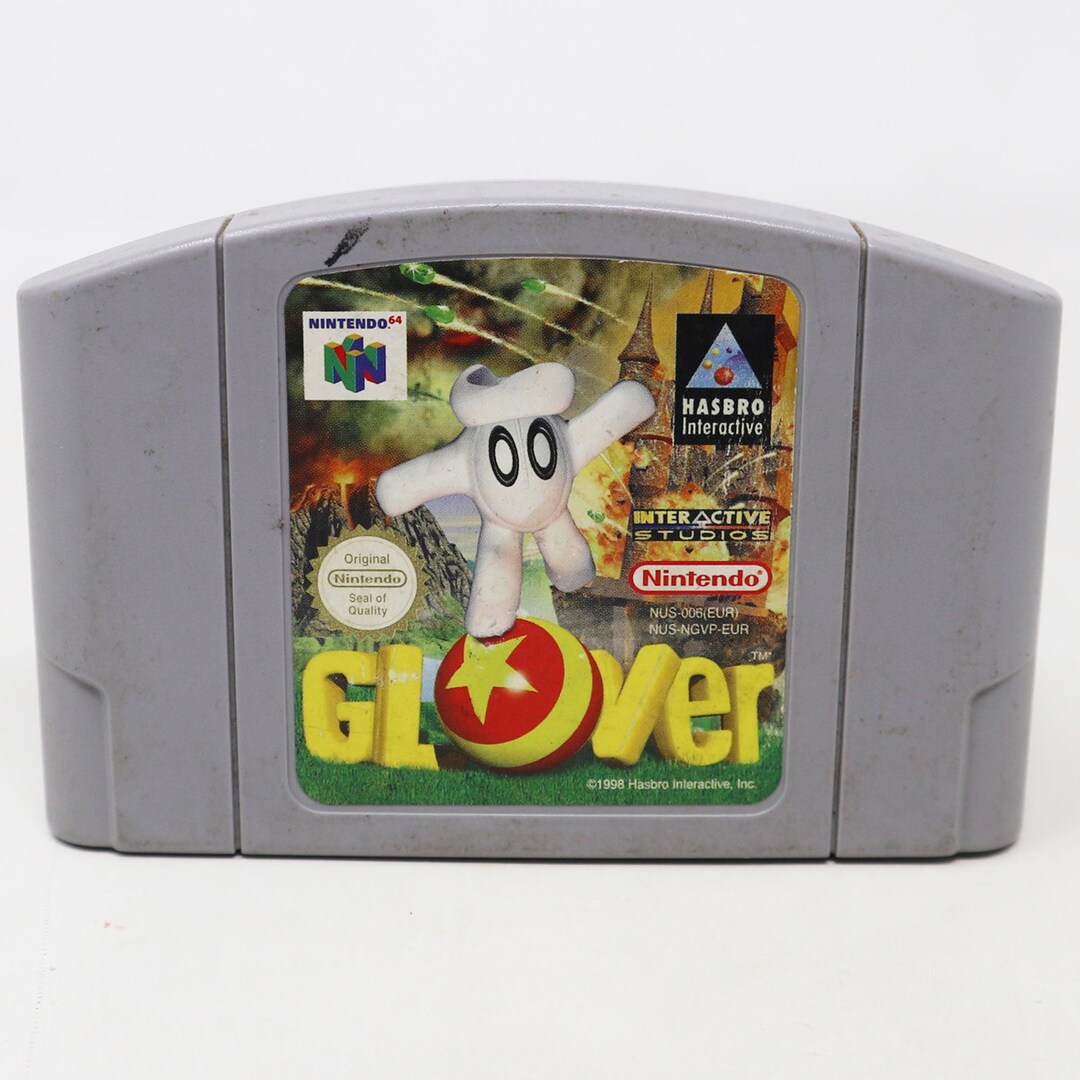Vintage 1998 90s Nintendo 64 N64 Glover Cartridge Video Game Pal Retro ...