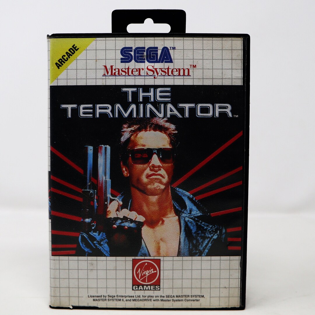 Vintage 1992 90s Sega Master System the Terminator Cartridge Video Game ...