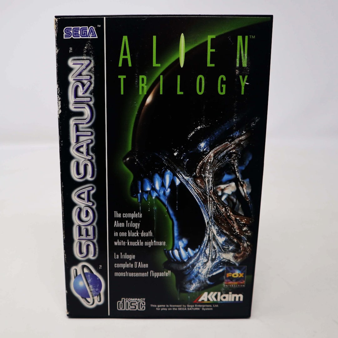 Vintage 1996 90s Sega Saturn Alien Trilogy Video Game Pal & French ...