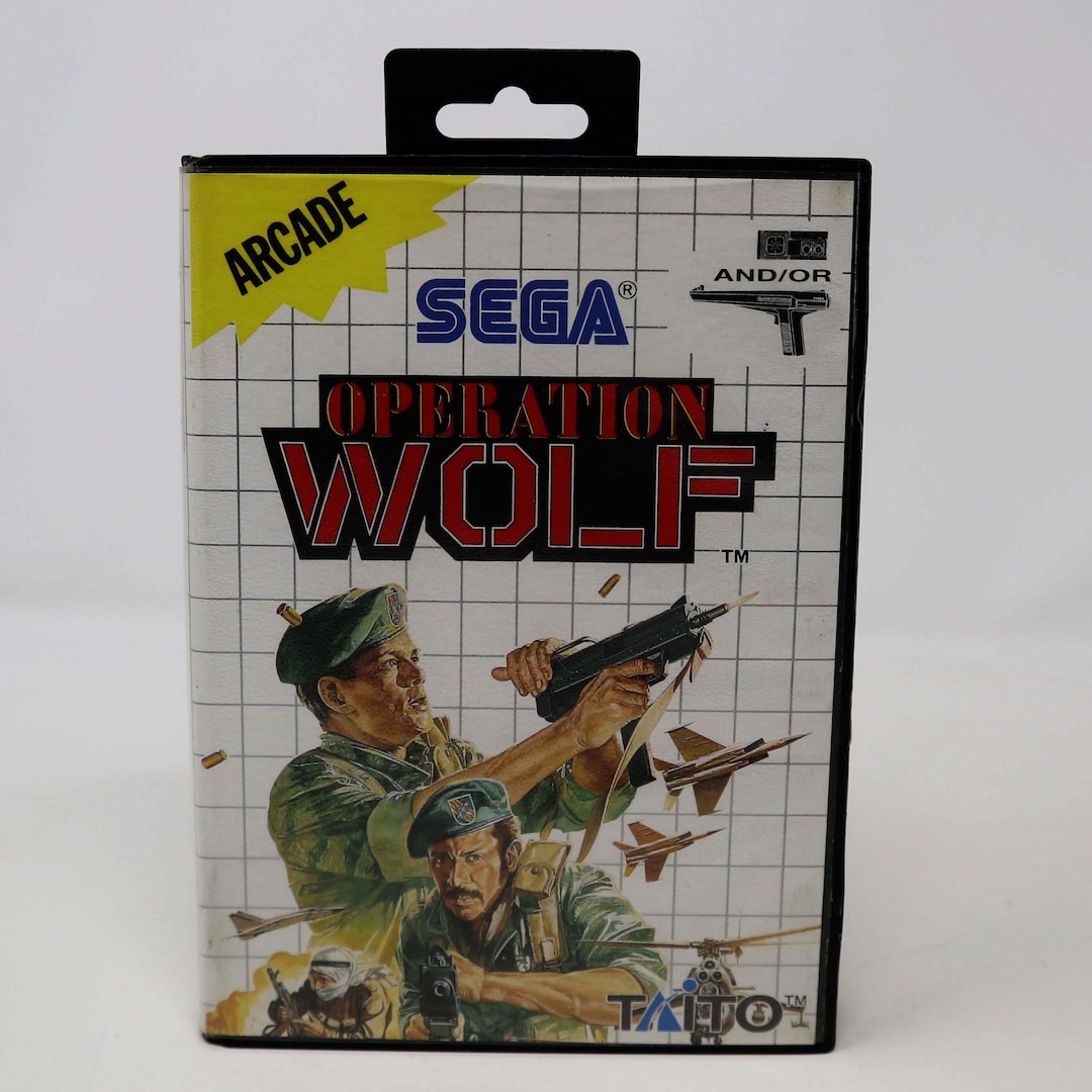 Vintage 1990 90s Sega Master System Operation Wolf Arcade Cartridge Game Pal 1 Player - Etsy