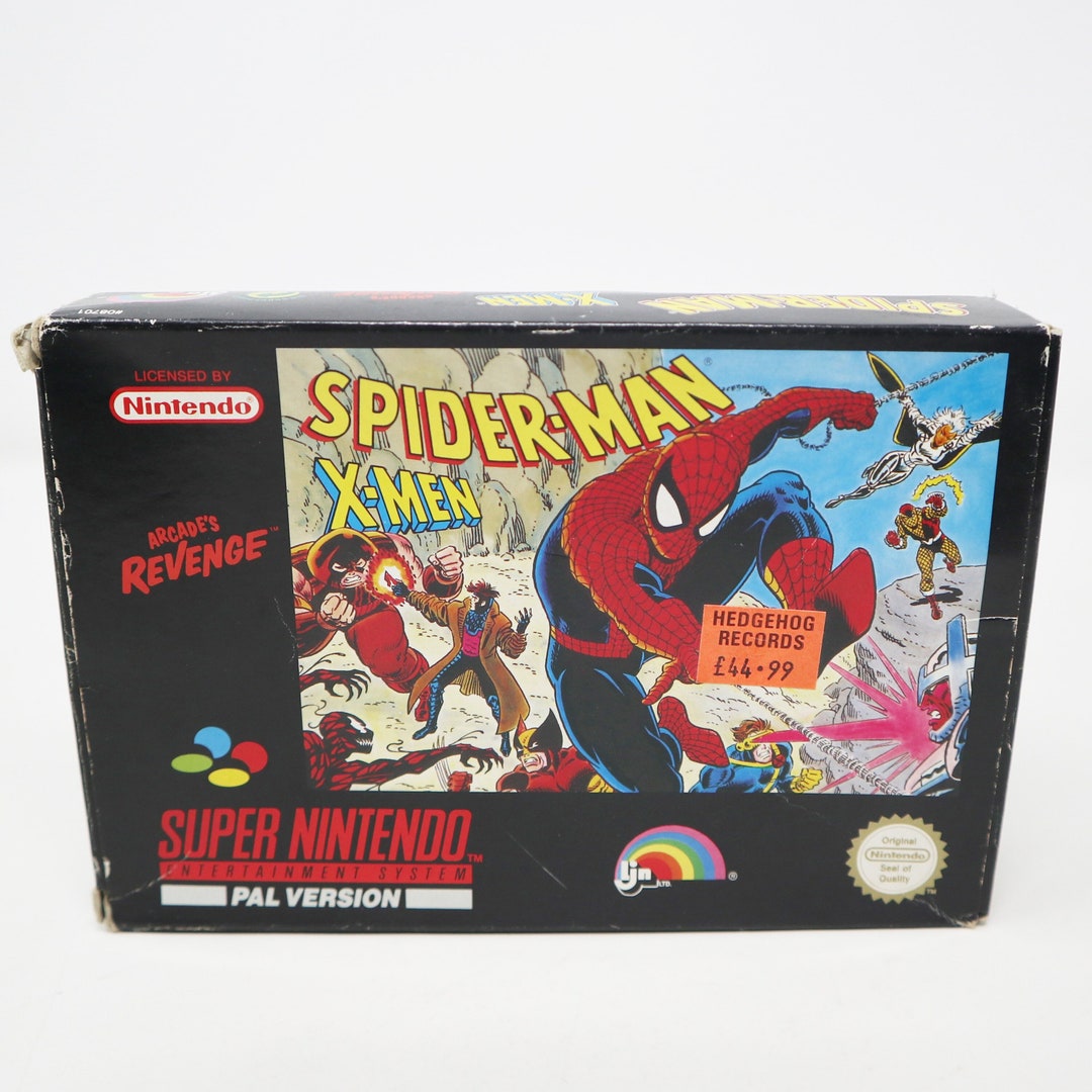 Vintage 1992 90s Super Nintendo Entertainment System SNES Marvel Comics ...