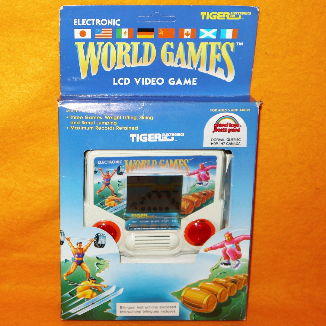 Vintage 1989 80s Tiger Electronic World Games Handheld LCD - Etsy