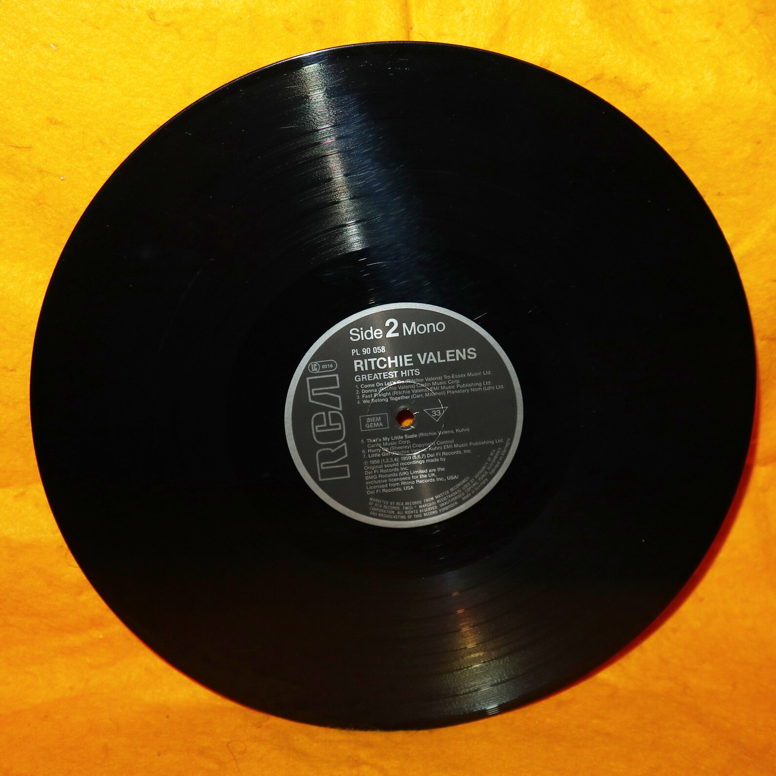 Vintage 1987 80s RCA Ritchie Valens Greatest Hits 12 | Etsy