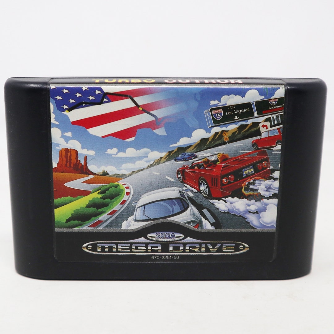 Vintage 1992 90s Sega Mega Drive Megadrive Turbo Outrun 2 16-bit ...