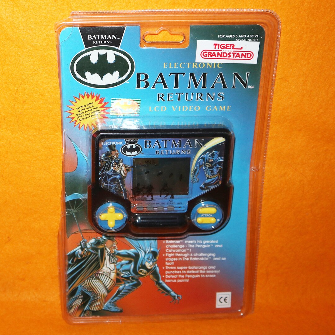 Vintage 1992 90s Tiger Electronics Grandstand Batman Returns Handheld ...