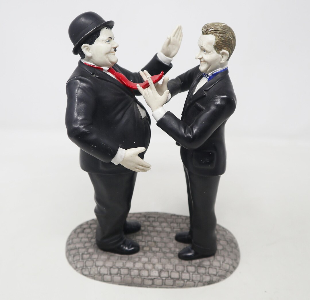 Vintage 1997 90s the Leonardo Collection Stan Laurel & Oliver Hardy ...