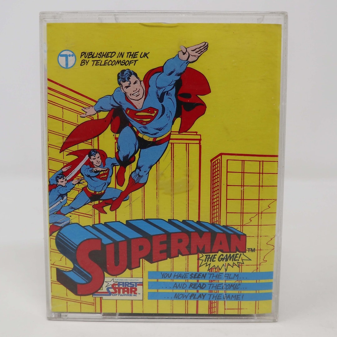Vintage 1986 80s Spectrum 48K Superman the Game Cassette Tape - Etsy