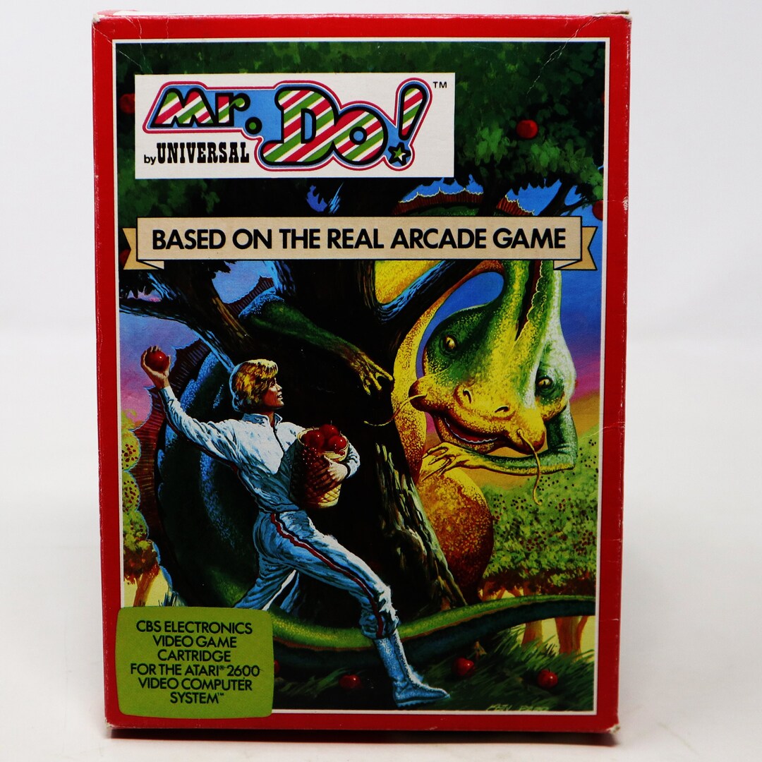 Vintage 1983 80s Atari 2600 Mr. Do! by Universal Video Game Cartridge ...