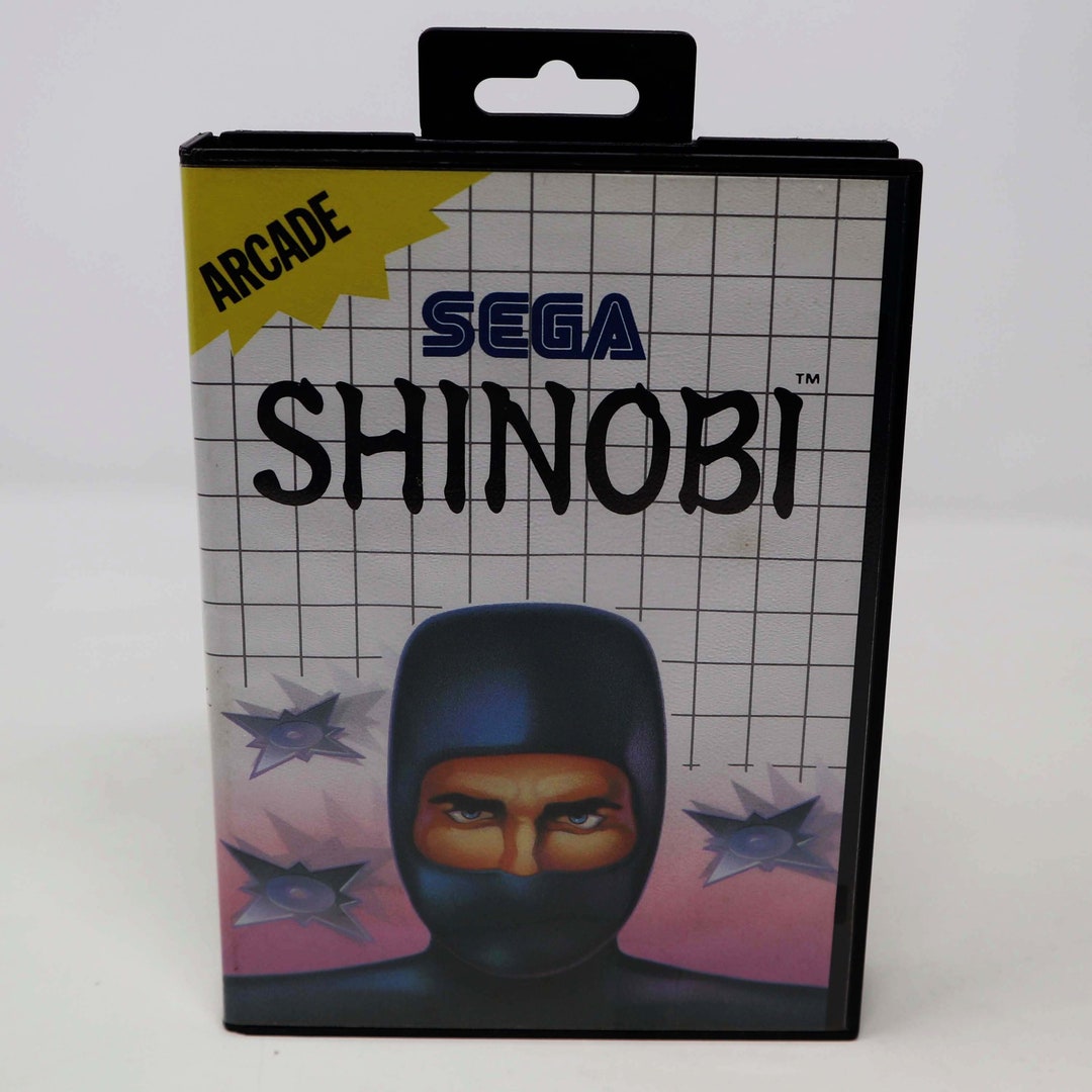 Vintage 1988 80s Sega Master System Shinobi Arcade Cartridge Video Game ...