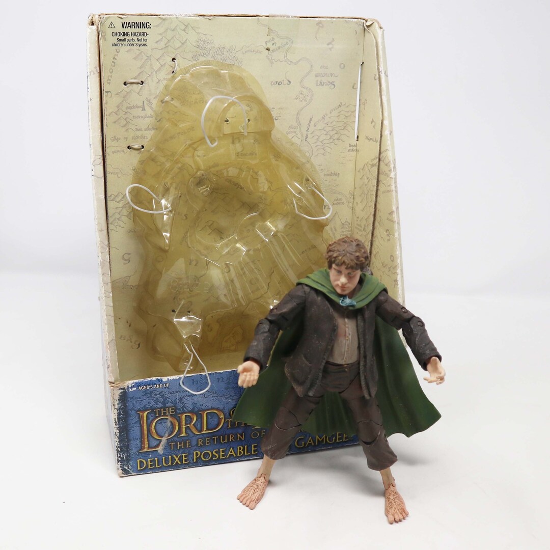 2004 Toy Biz Marvel the Lord of the Rings Deluxe Poseable Sam Gamgee ...