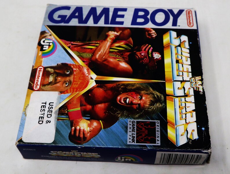 Vintage 1991 90s Nintendo Game Boy Compact Video Game System WWF ...