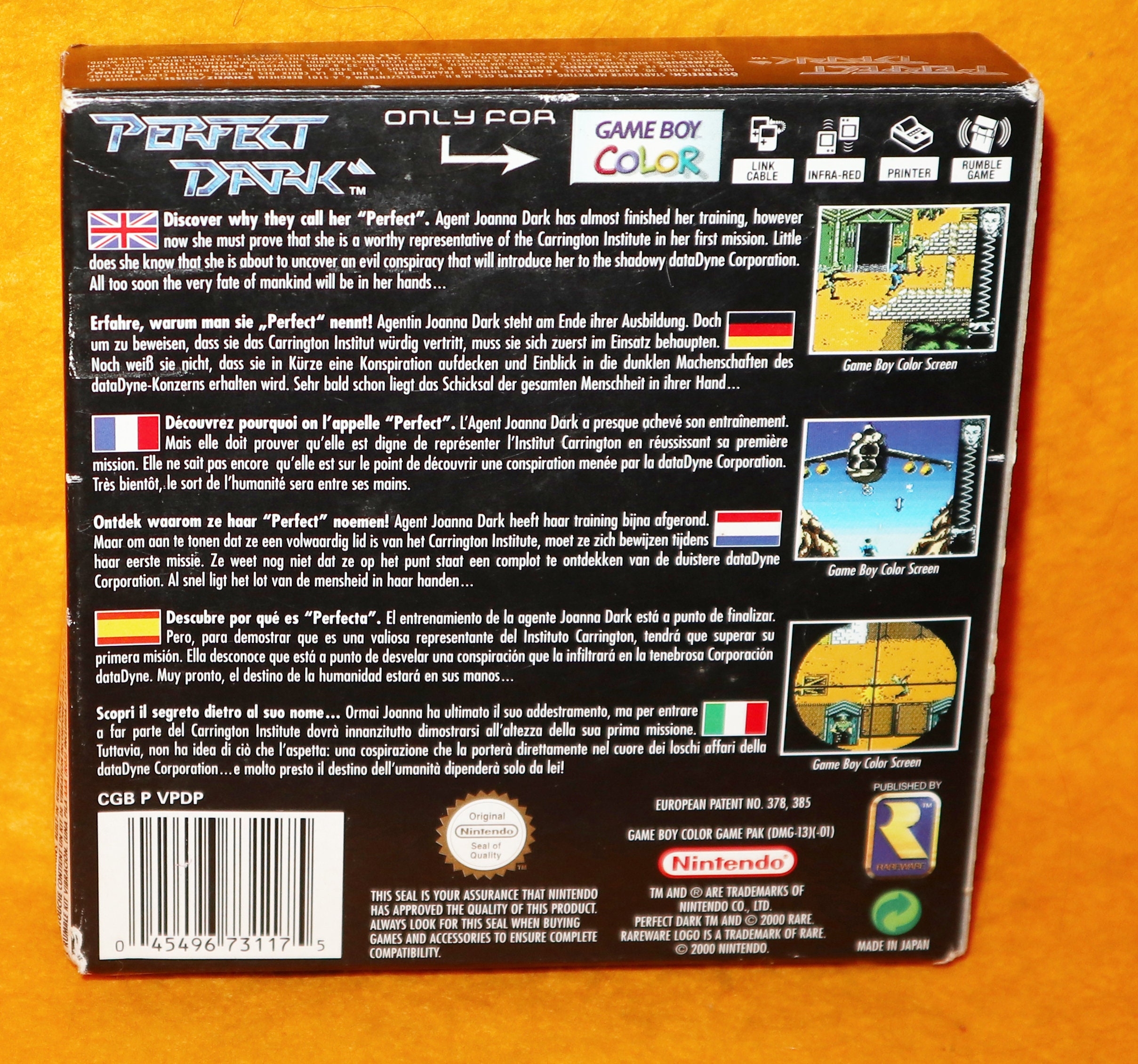 Vintage 2000 Nintendo Game Boy Color Colour Perfect Dark | Etsy