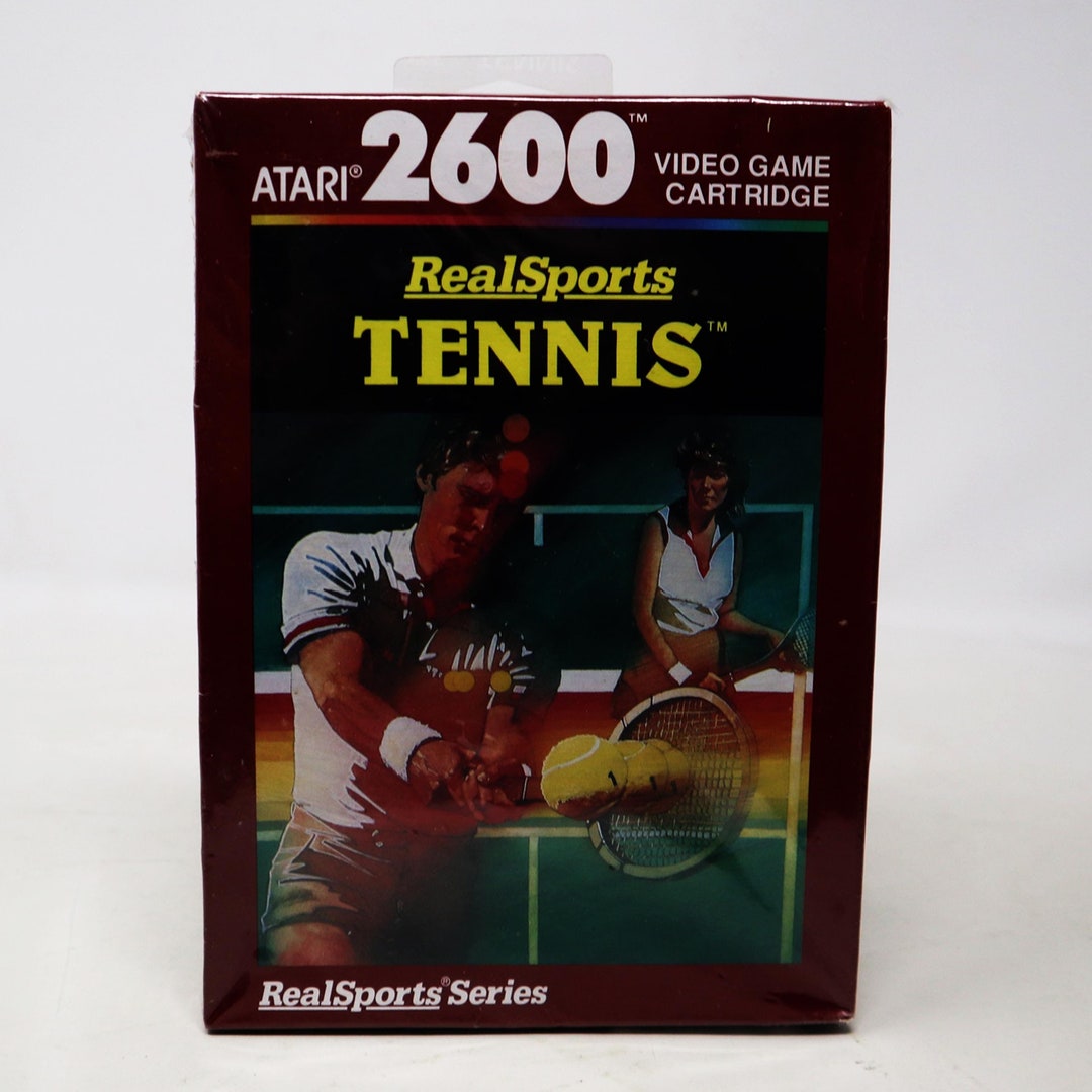 Vintage 1988 80s Atari 2600 Realsports Tennis Video Game Cartridge for ...