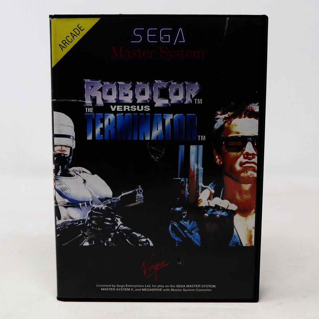 Vintage 1993 90s Sega Master System Robocop Versus the Terminator ...