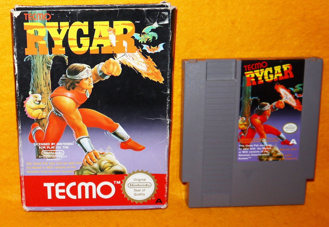 Vintage 1990 90s Nintendo Entertainment System NES Tecmo Rygar | Etsy