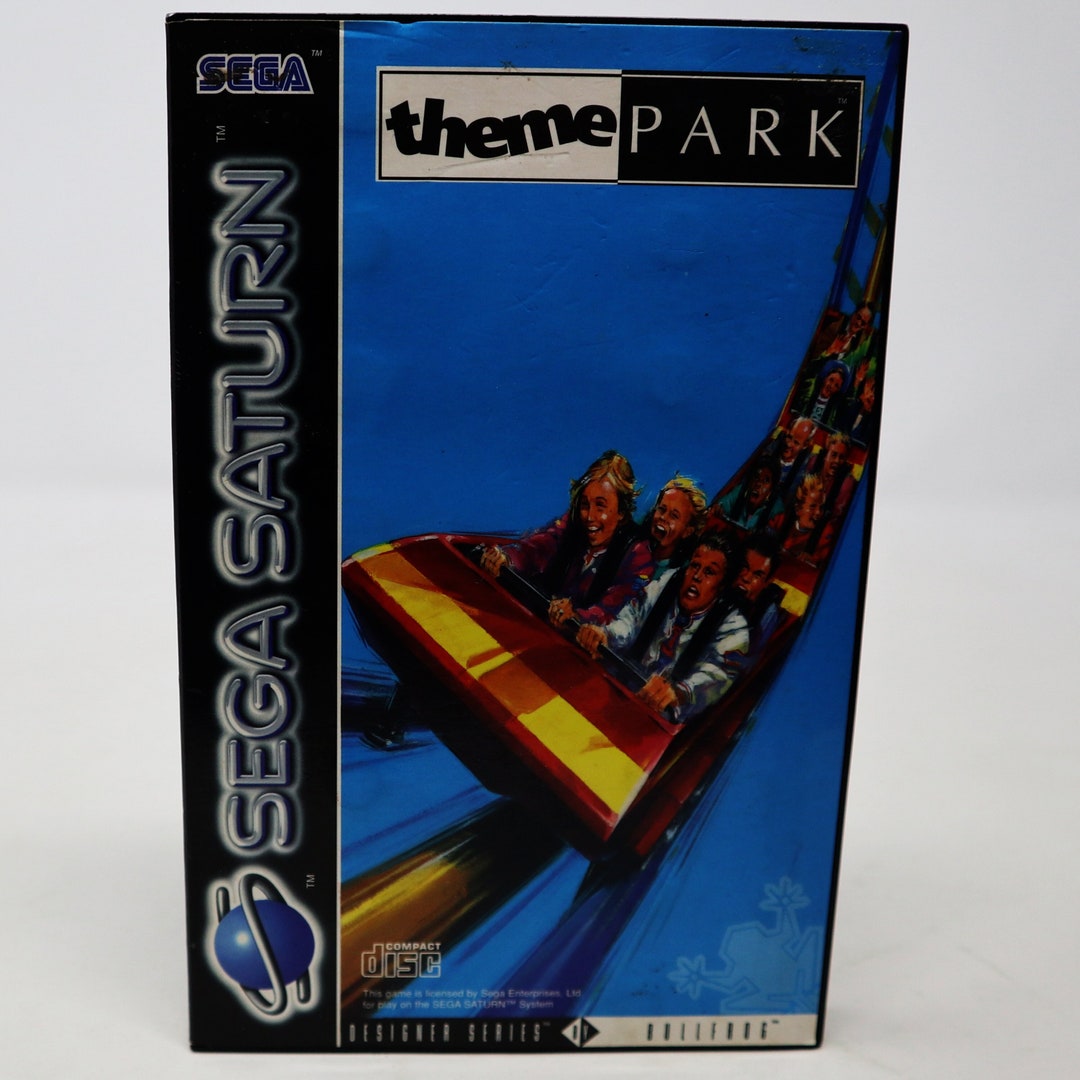 Vintage 1995 90s Sega Saturn Theme Park Video Game Pal & French Secam 1 ...