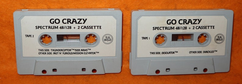 Vintage 1988 80s Spectrum 48K 128K U.S. Gold Go Crazy Cassette - Etsy UK