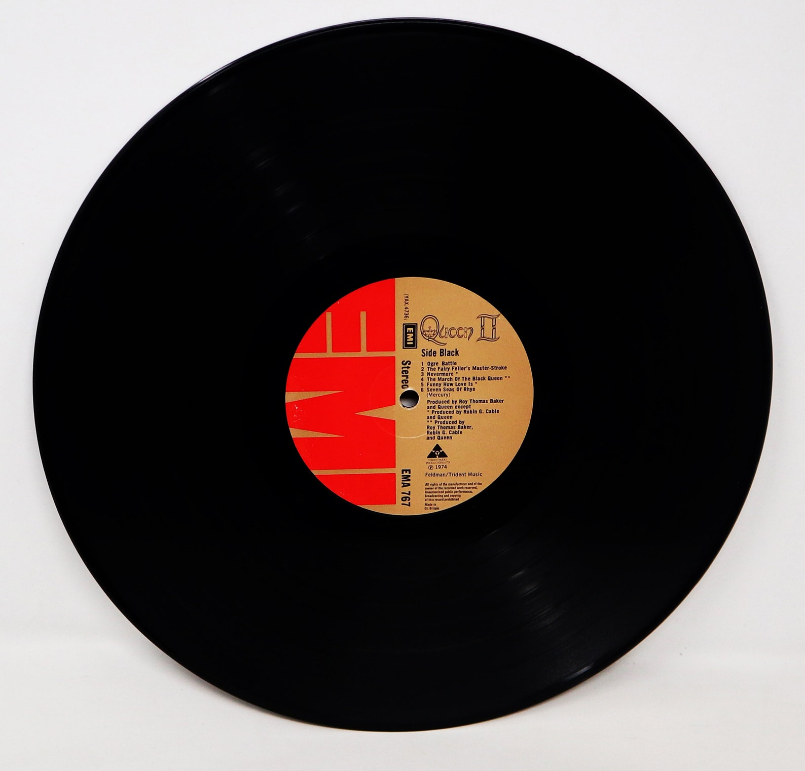 Vintage 1974 70s EMI Records Queen - Queen II LP Album Vinyl Record Uk ...