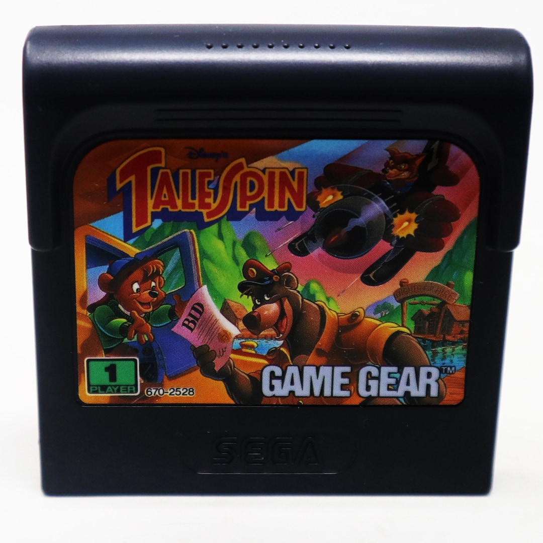 Vintage 1990s 90s Sega Game Gear Disney's Talespin Tale Spin Cartridge ...