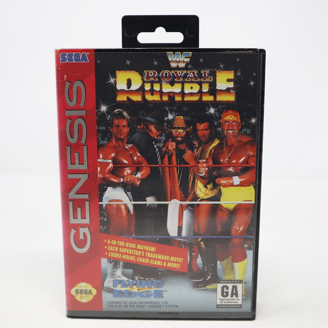 Vintage 1993 90s Sega Mega Drive Megadrive Genesis WWF Wrestling Royal ...