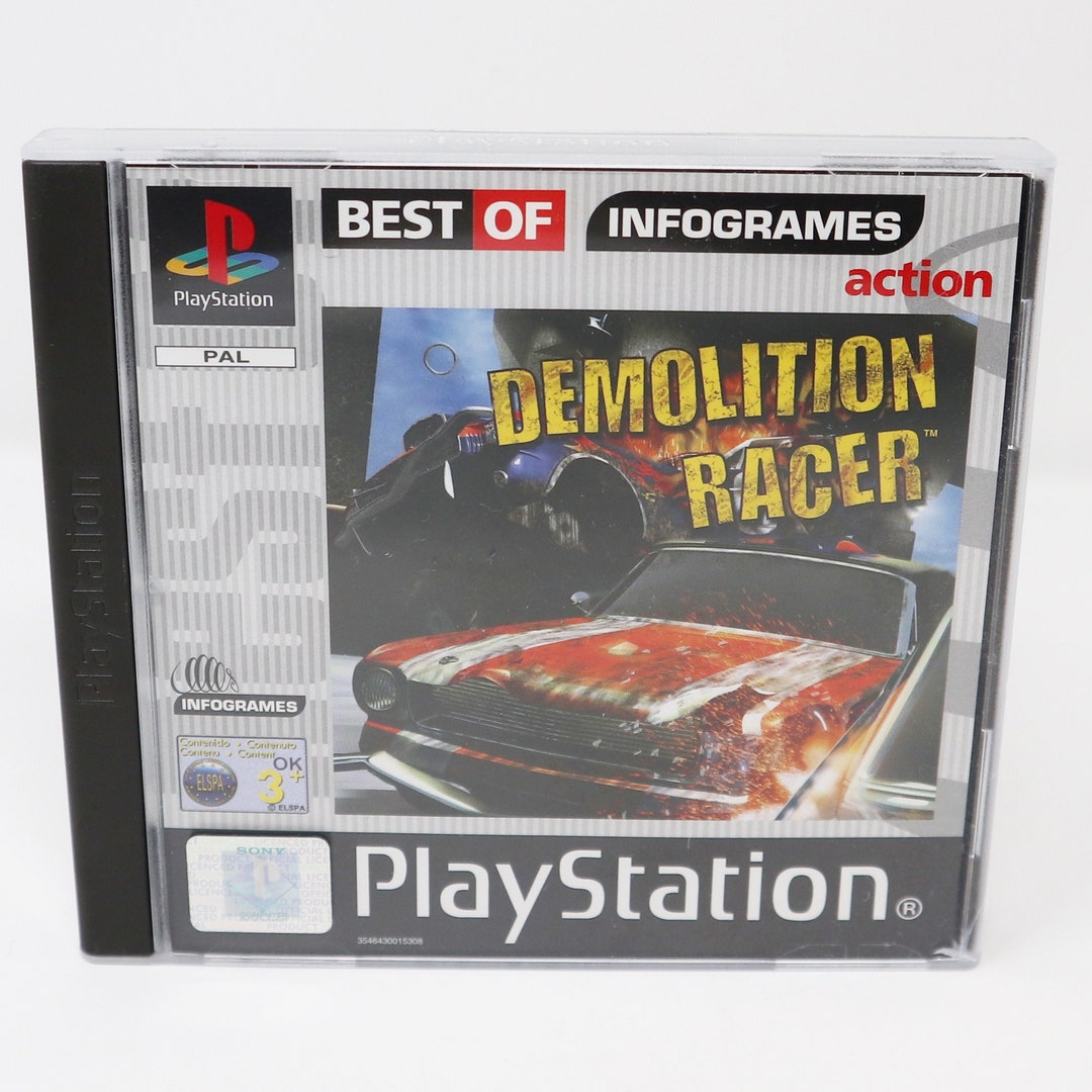 Vintage 1999 90s Playstation 1 PS1 Best of Infogrames Action Demolition ...