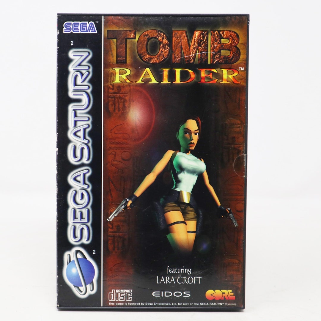 Vintage 1996 90s Sega Saturn Tomb Raider Featuring Lara Croft Video ...