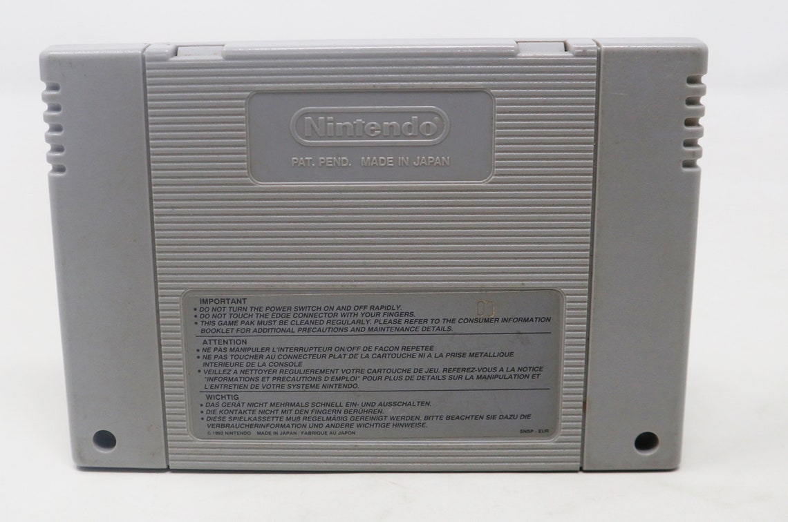 Vintage 1990s Super Nintendo Entertainment System SNES Jungle Strike ...