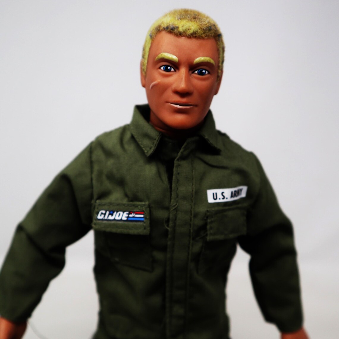 Vintage 1992 90s Hasbro Action Man GI Joe Action Figure Doll Fuzzy ...