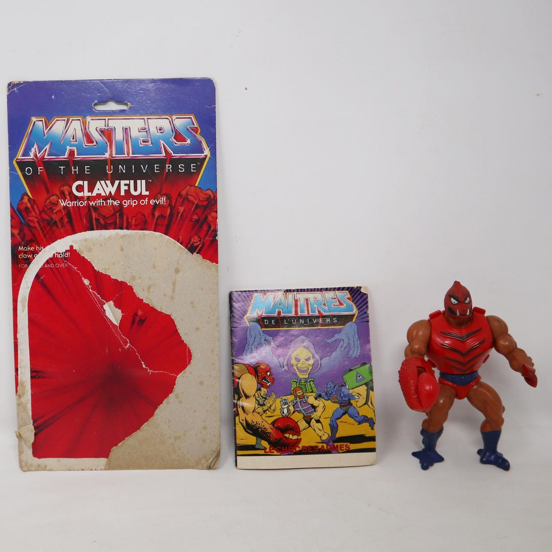Vintage 1981 80s Mattel MOTU He-man Masters of the Universe Clawful ...