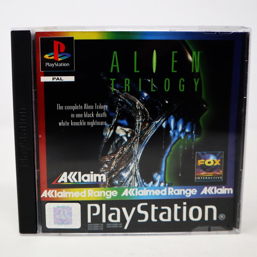 Vintage 1996 90s Playstation 1 PS1 Alien Trilogy Video Game Pal Version ...